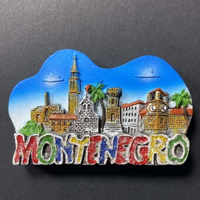 Montenegro, Balkan Peninsula, Europe Refrigerator Magnets 3D Resin ...