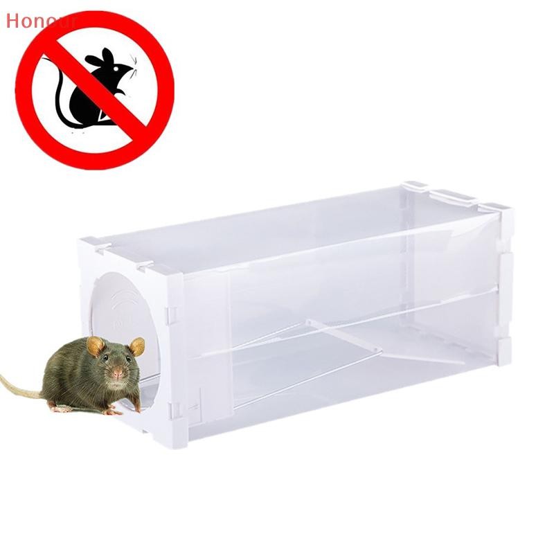 [Honour] Reusable Plastic Transparent White Mouse Trap Bottle Foldable ...