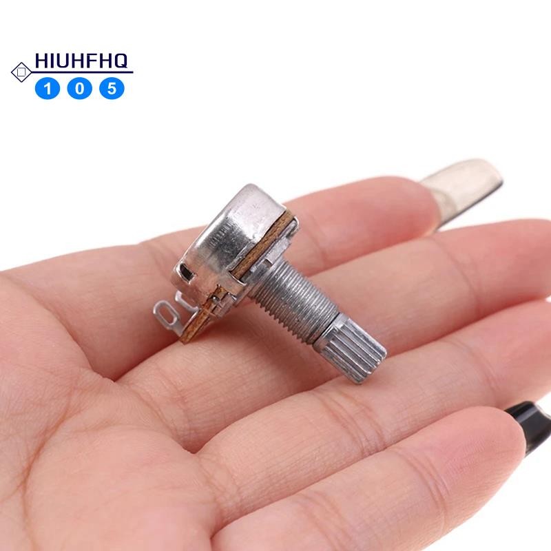 A500K Potentiometer Spline Small Pot Electric Guitar Bass Effect Amp ...