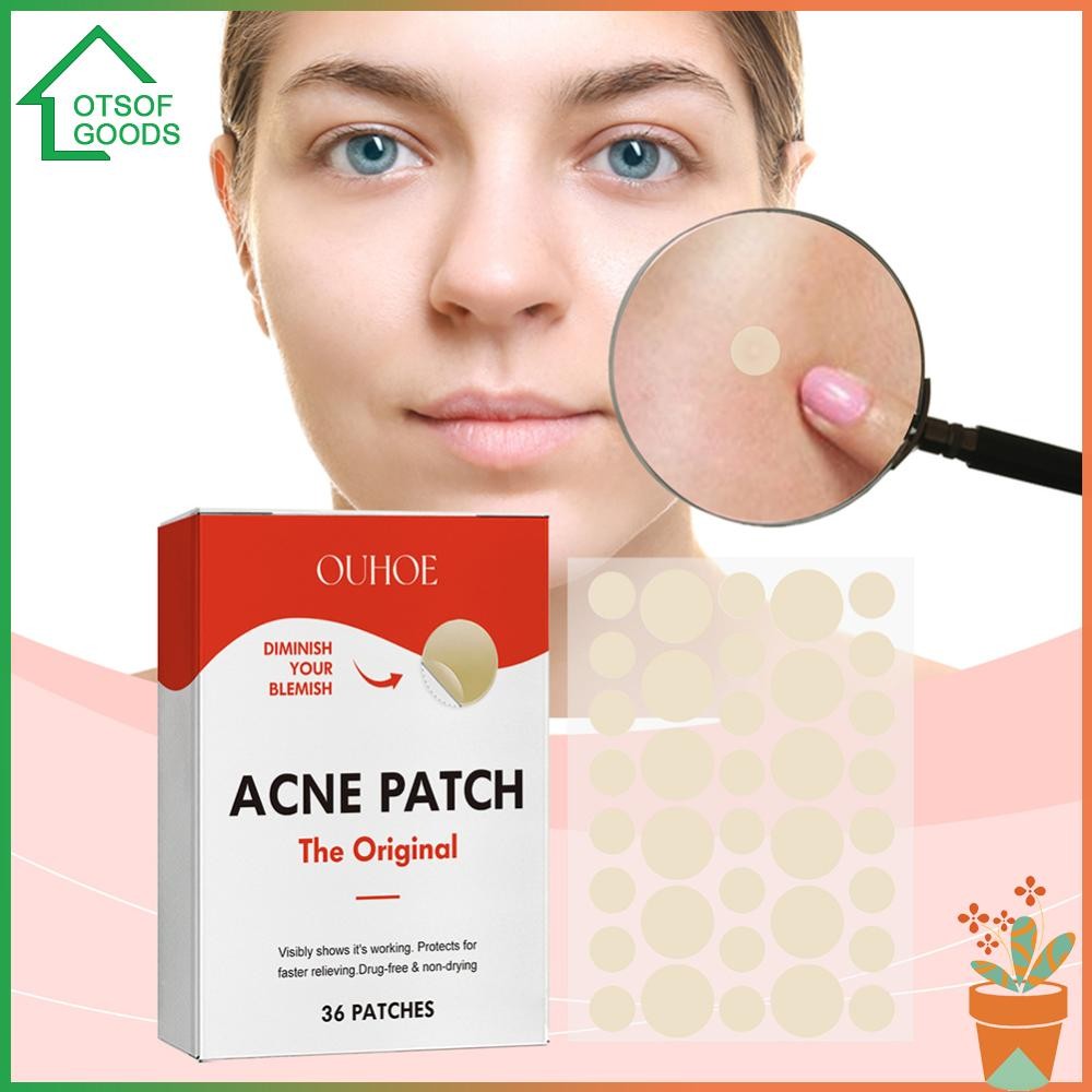 lotsofgoods Acne Pimple Patch Hydrocolloid Ance Patches Waterproof Acne Zit Patches Dots Pimple ...