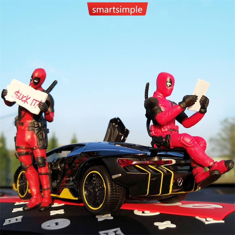 SMARTSIMPLE Cool Character Deadpool Action Figure Model Car Interior ...