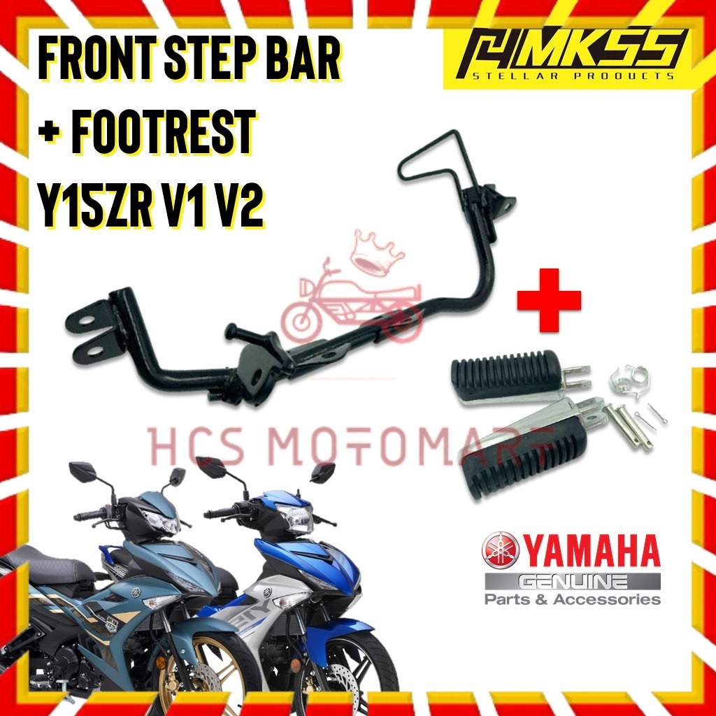 YAMAHA Y15 V1 V2 Y15ZR FOOTREST LIPAT/ FRONT FOOT REST BAR SET BESI PEMIJAK KAKI DEPAN | Shopee ...