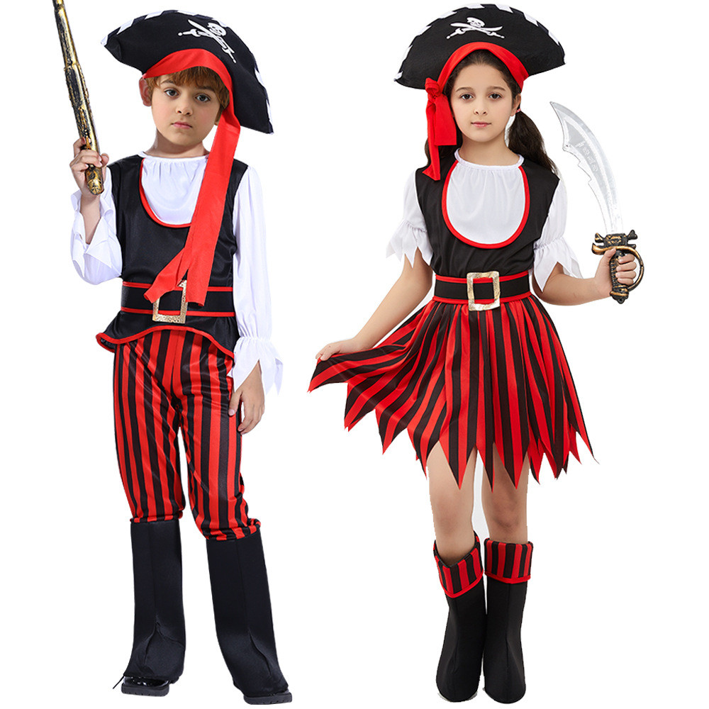 Cross-border Children Pirates of the Caribbean Suit Halloween Party ...