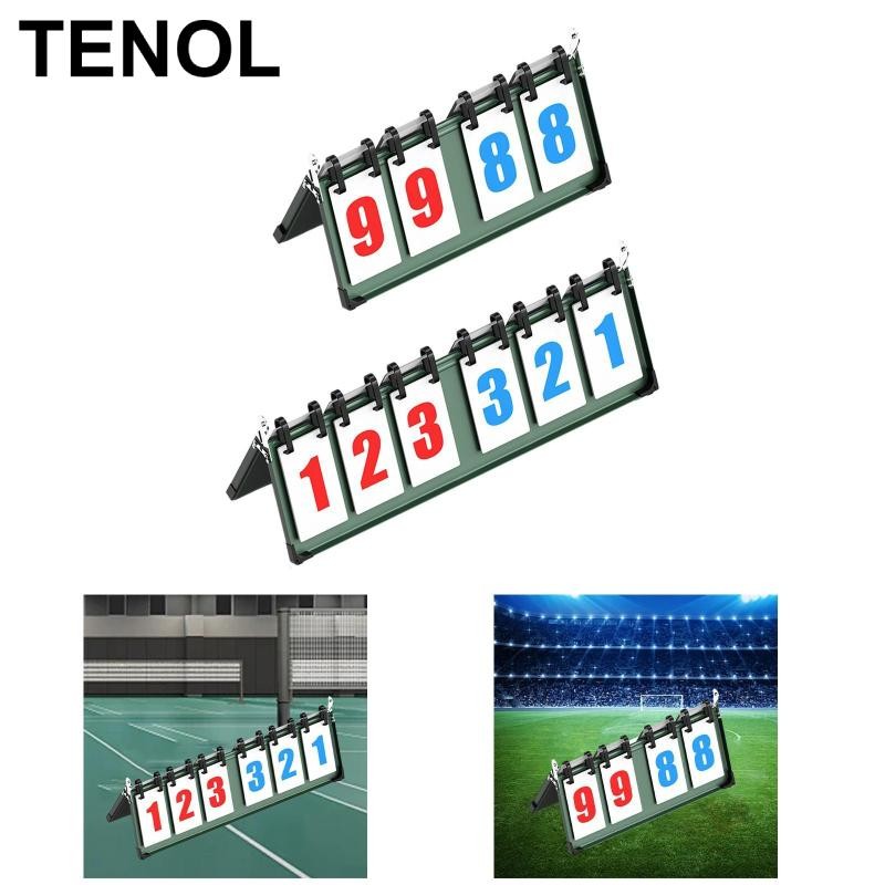 TENOL Sports Scoreboard Flip Numbers Flip Score Board Manual Score Flip ...