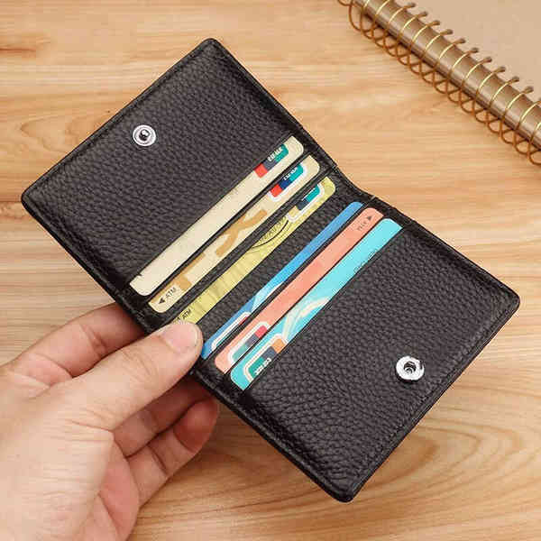 card holder wallet Pemegang kad kecil yang sangat nipis, pemegang kad ...