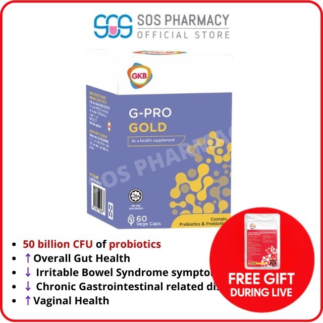 GKB G-Pro Gold - Gut Health Supplement (60S) | Shopee Malaysia