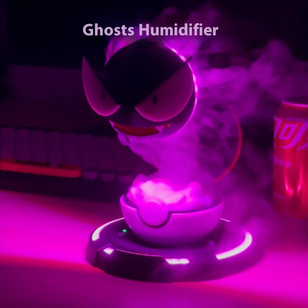 🔥Gastly 3.0 Humidifier Night Light | Pokemon Cool Mist Diffuser with ...