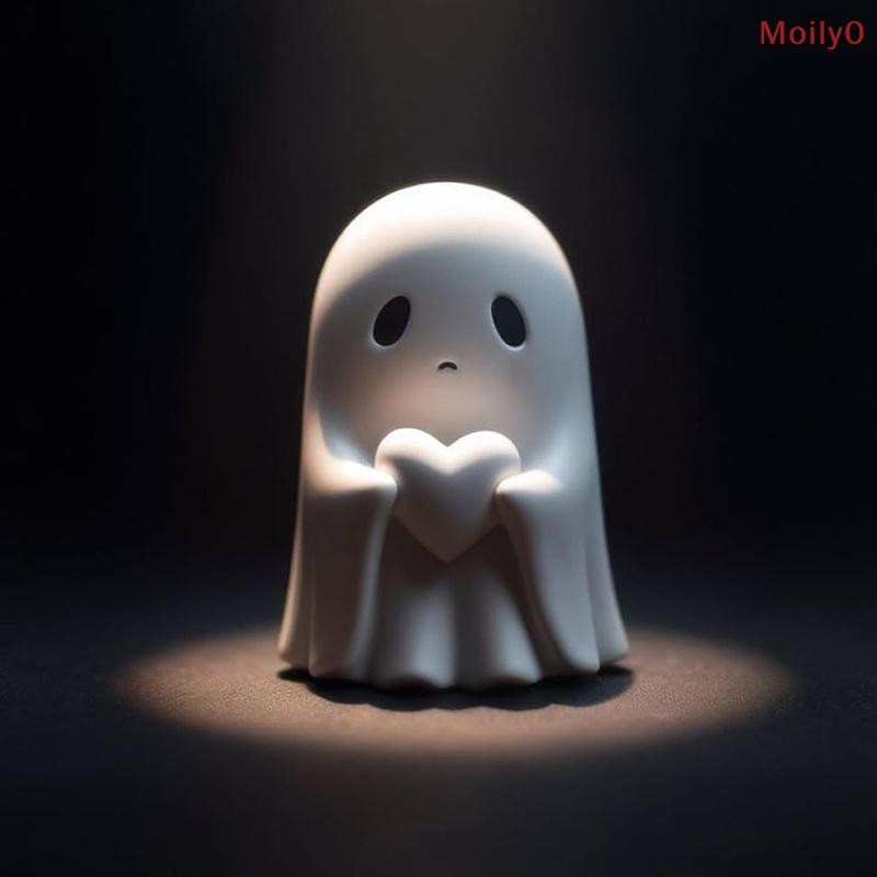 {Moily0} Middle Finger Cute Ghost Statue, Ghosts Small Scary Ghost ...