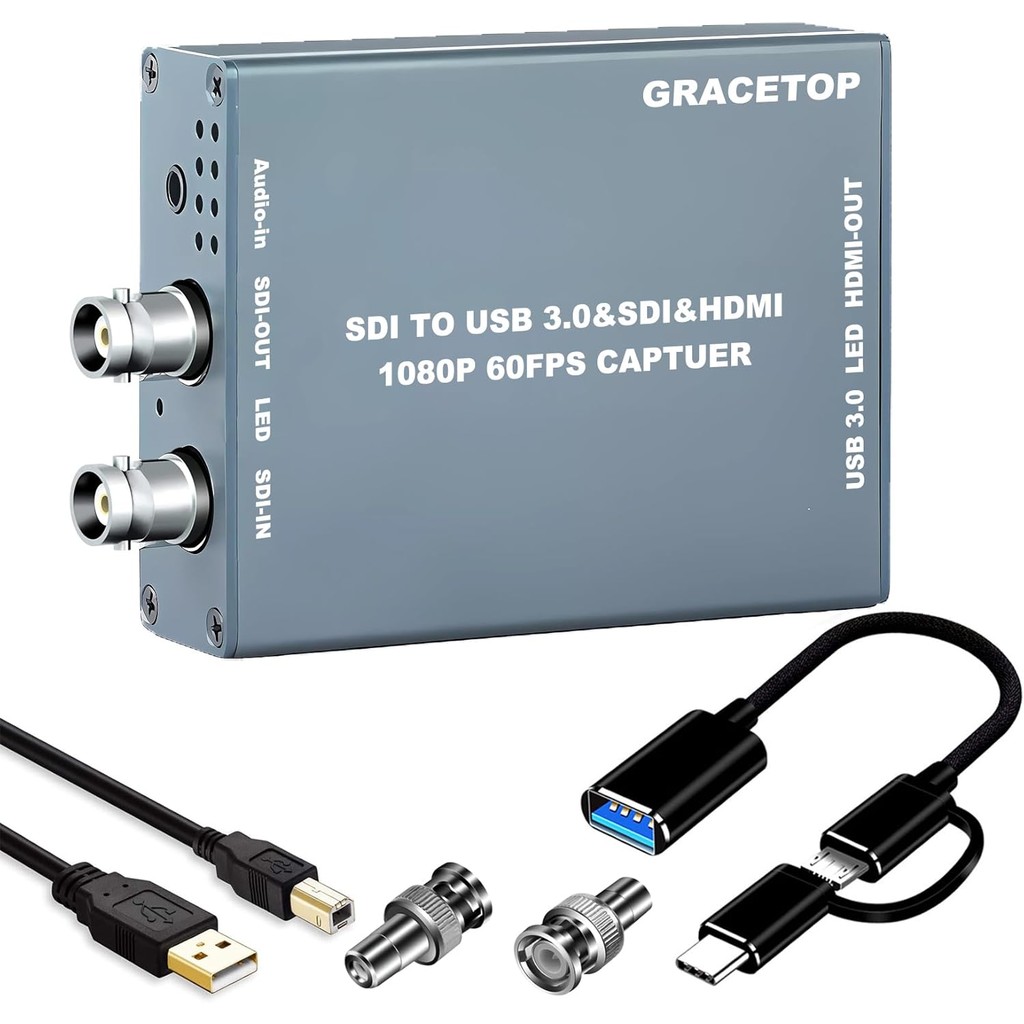 SDI Video Capture Card with SDI Loop Out/HDMI, SDI to HDMI Converter ...