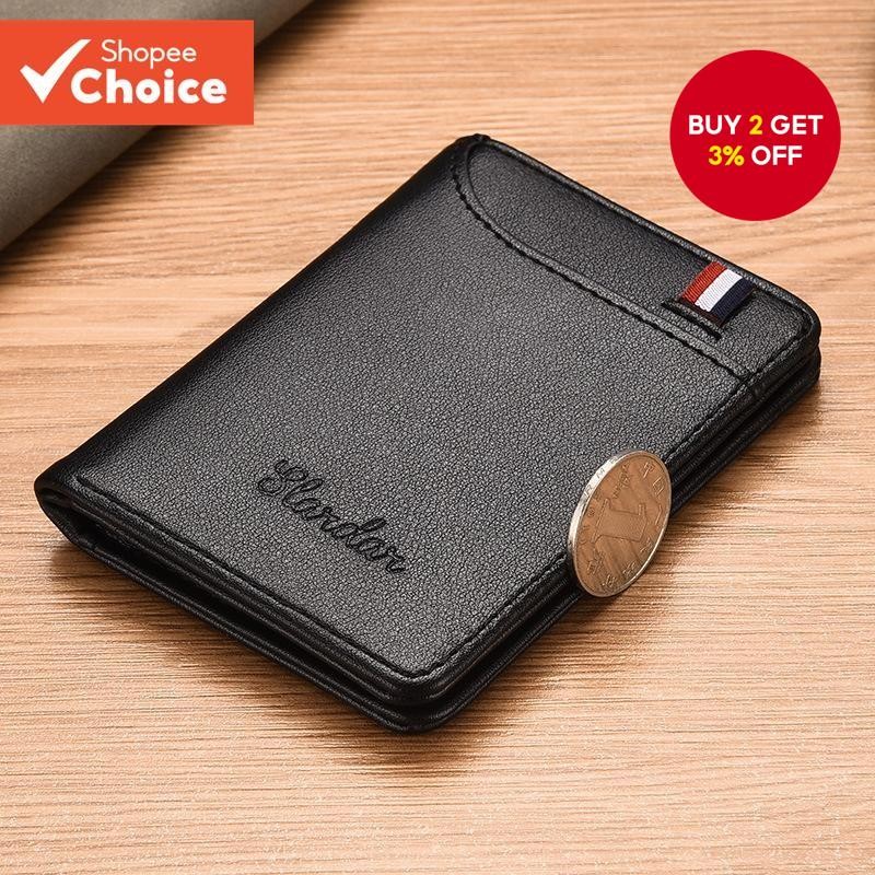 Slim Vertical Wallet For Men - Ultra-Thin RFID Blocking Card Holder ...