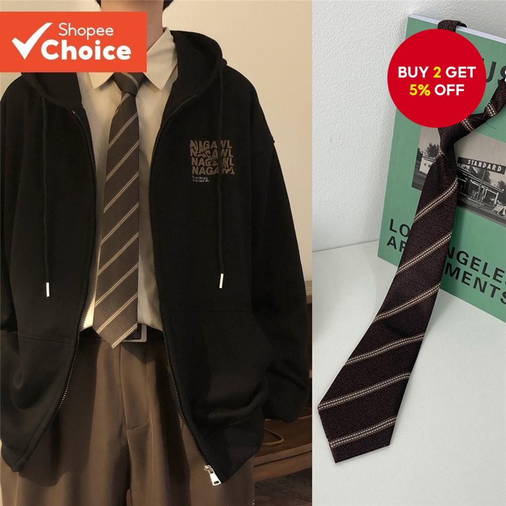 Japanese JK Style Vintage Striped Tie for Girls Boys School Uniform ...
