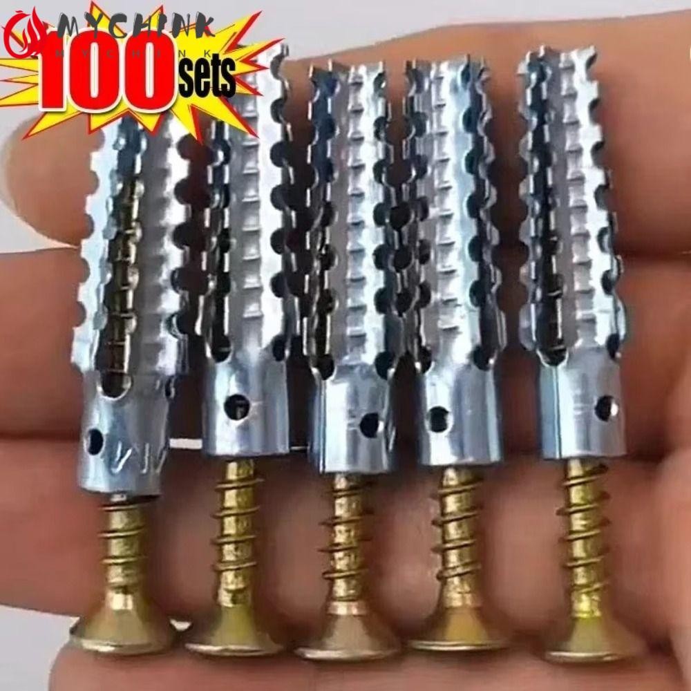 CHINK Expansion Screw, Metal Serrated Metal Expansion Tube Nails, Self ...