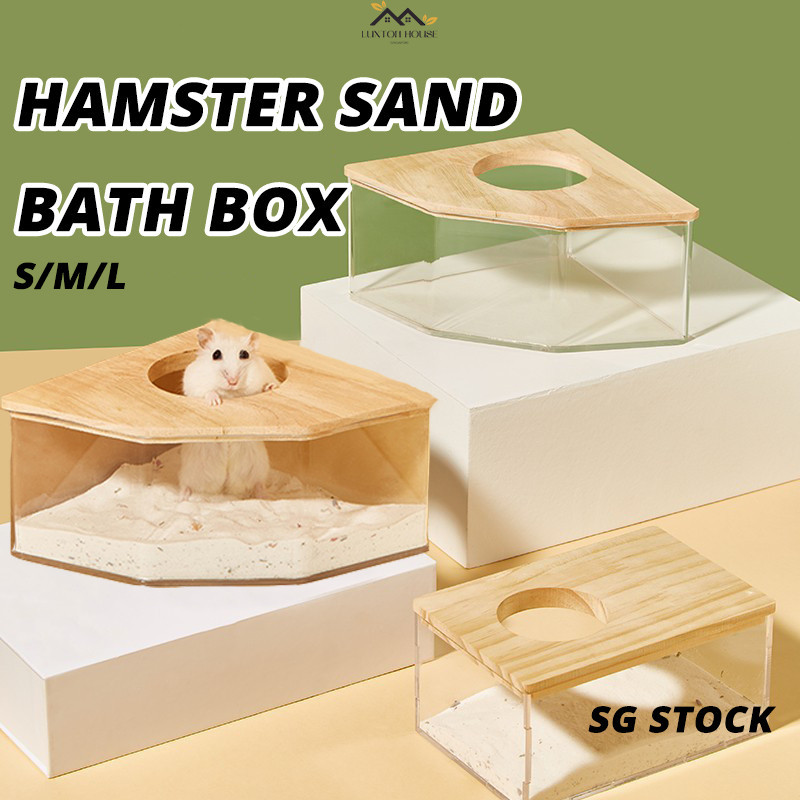 Transparent Hamster Sand Box Hamster Accessories Hamster Sand Bath Box ...