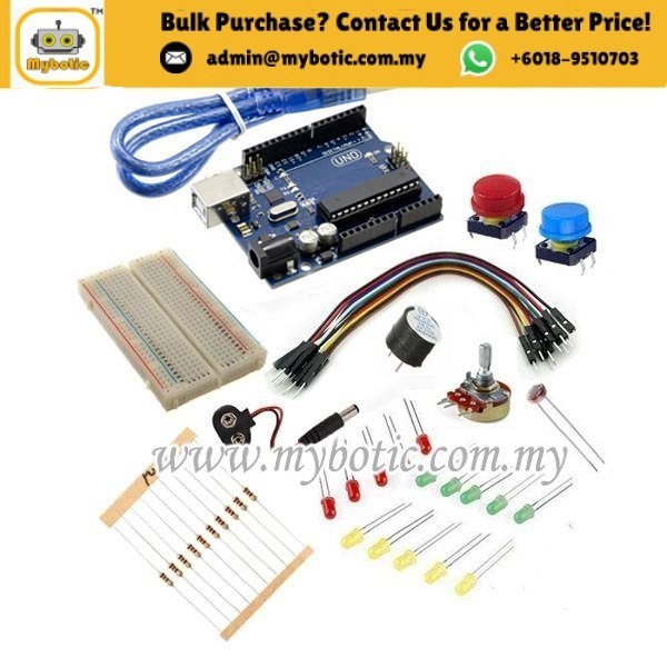 Arduino UNO Compatible R3 RBT Tingkatan 2 Robotics School Starter Kit | Shopee Malaysia