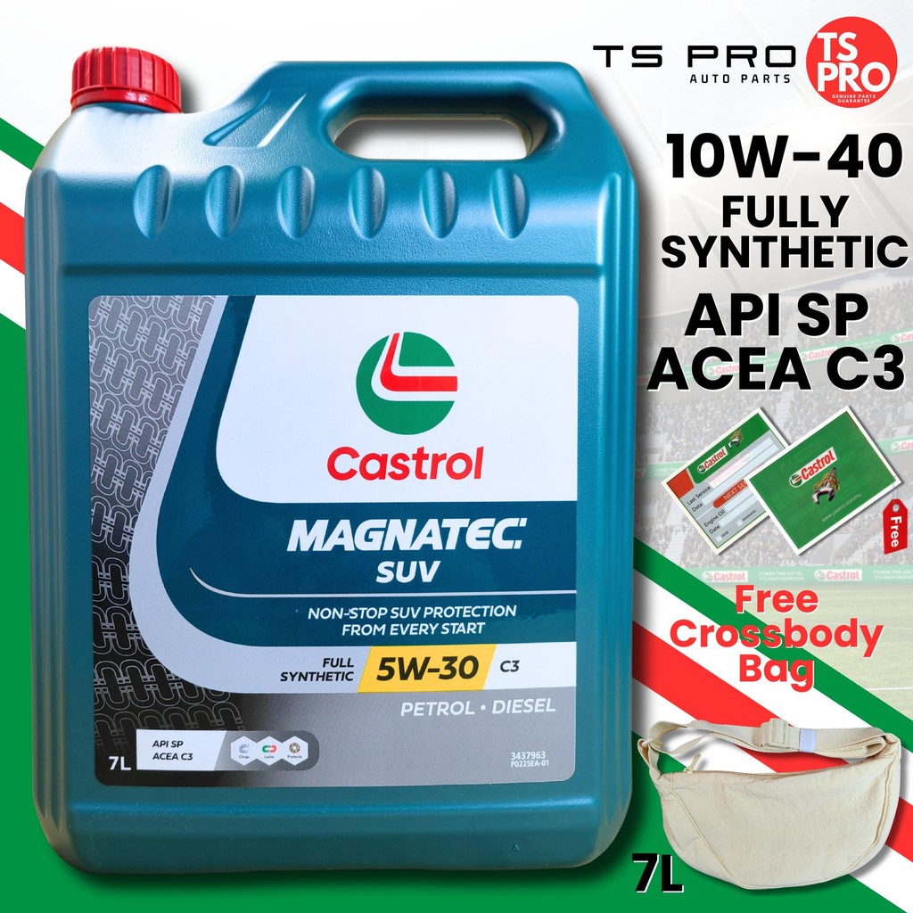 Castrol Magnatec SUV Genuine 5W-30 API SP ACEA C3 Fully Synthetic 10000 ...