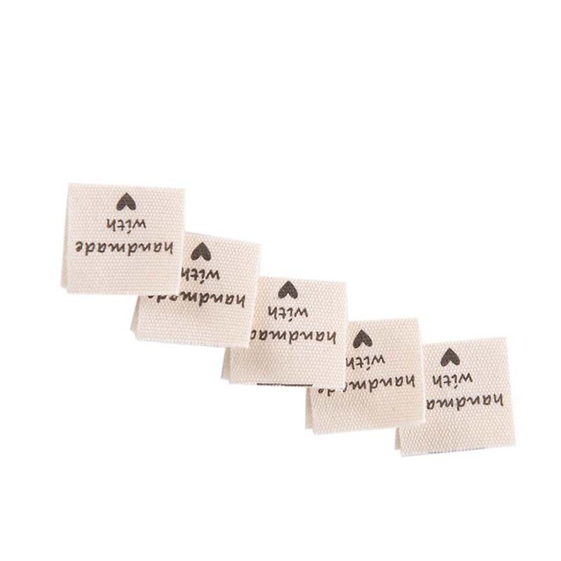 [MY] 50pcs Handmade labels tags fabric making sewing crafts for clothes ...