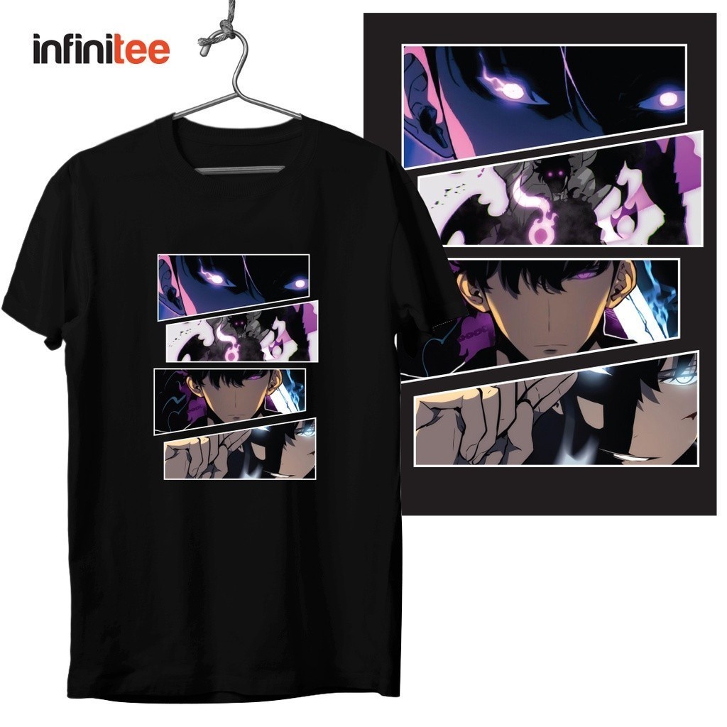 Infinitee Solo Leveling Jin Woo Panel Anime Tshirt Fashion Regular ...