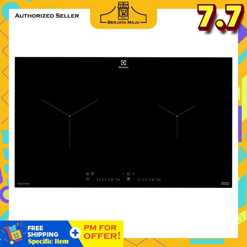Electrolux 2 Burner 3200W Induction Cooker Hob EHI7260BB | Shopee Malaysia