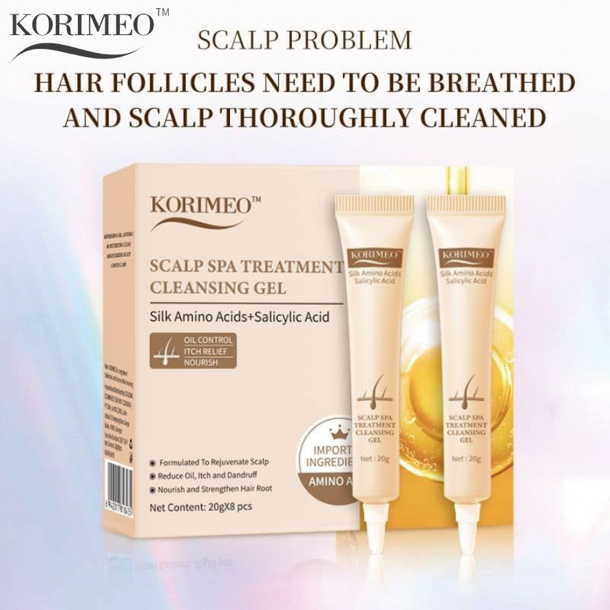 Korimeo 20gx8pcs Scalp Spa Treatment Cleansing Gel Hair Amino Acid ...
