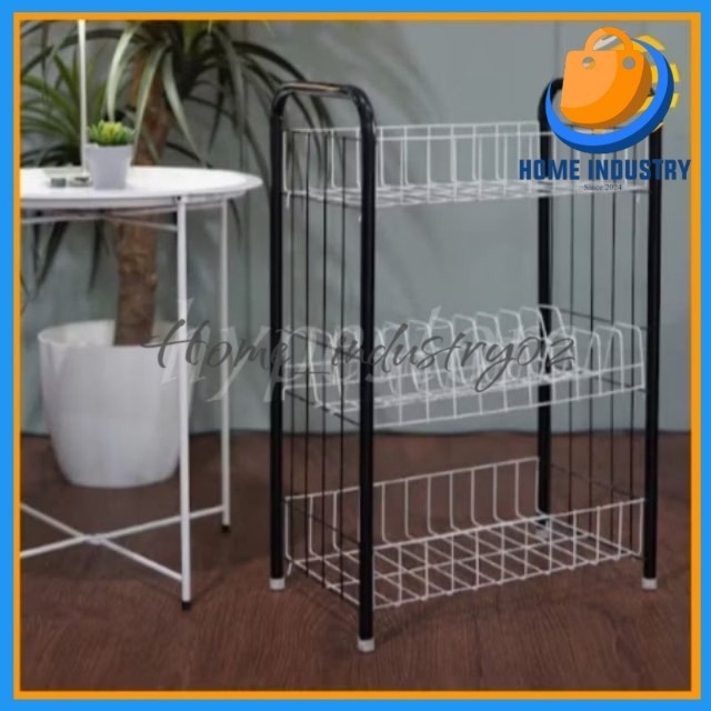 HITAM Dish Rack RPK 03 Black Iron/3-Tier Dish Rack/3-Tier Kitchen Rack ...