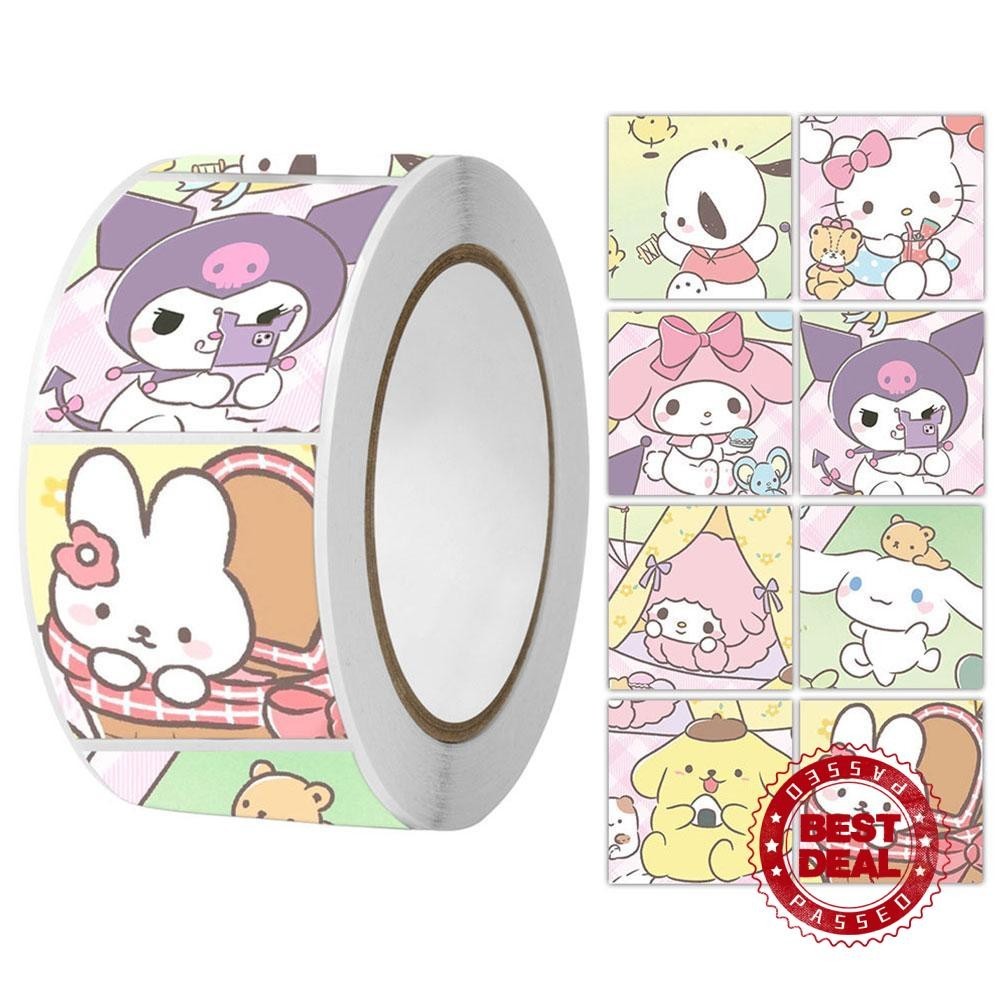 Cute Cartoon Q Cute Stickers Collection Roll Stickers Stick Circular ...