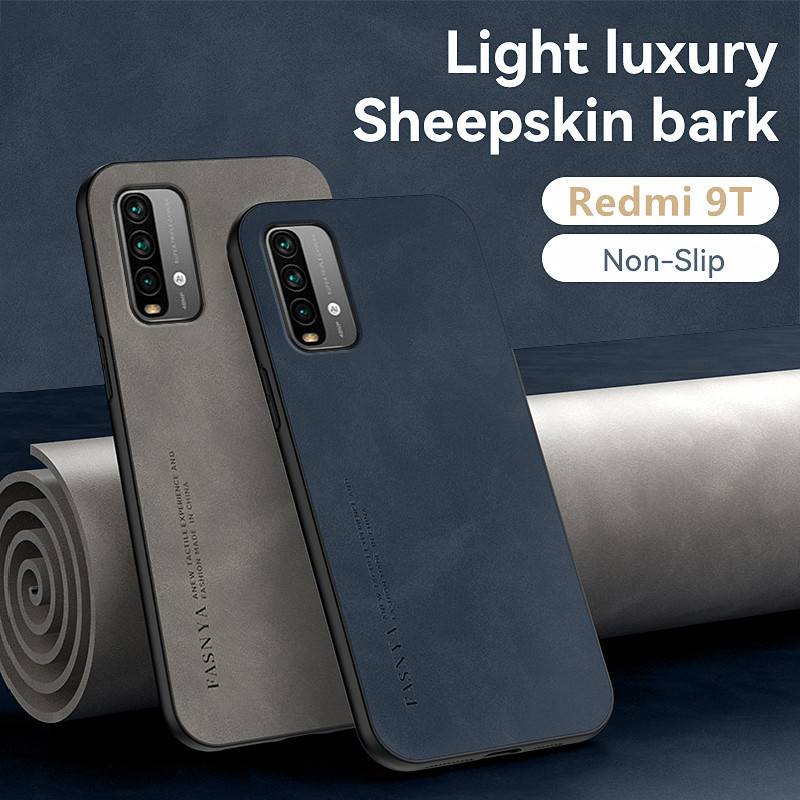 Casing Redmi 9T Case Luxury Solid Color Cover Soft TPU Phone Case ...