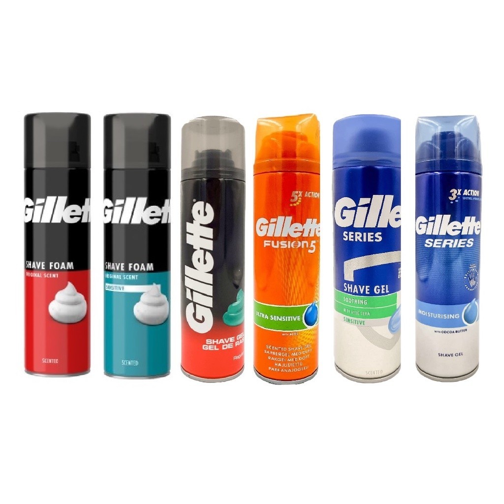 Gillette Shaving Foam / Foamy Regular Classic / Menthol / Sensitive ...