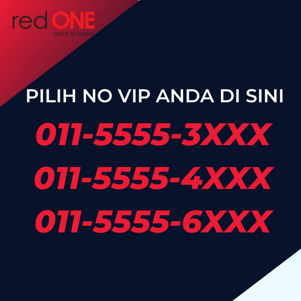 redONE A38 VIP Number | Postpaid | New Number | Nice Number | 5G ...