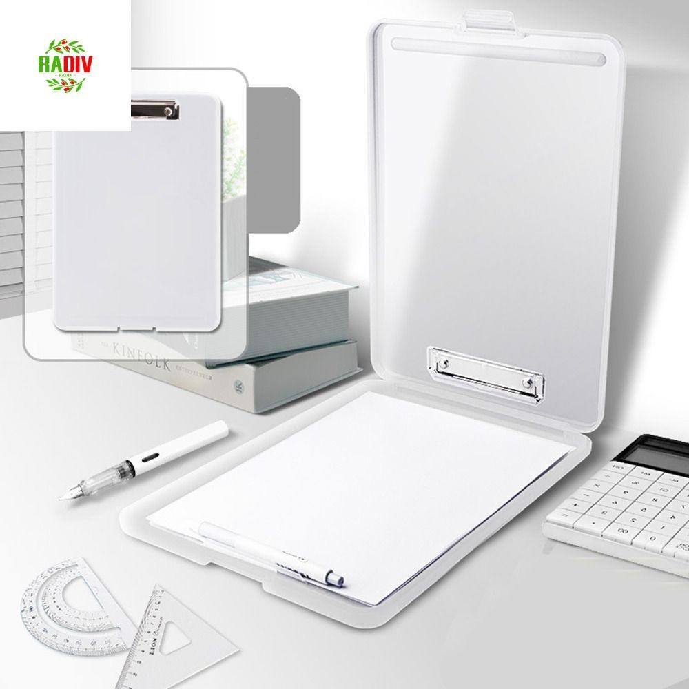 RADIV A4 File Clipboard Box Case, Large Capacity File Storage Writing ...