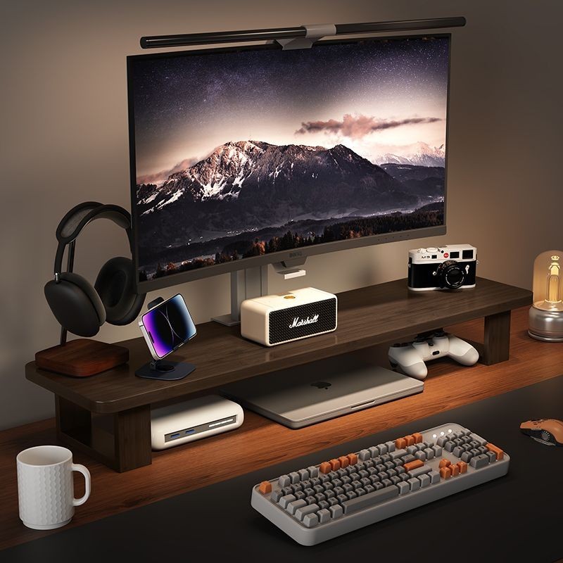 Rak penambahan tinggi komputer, pendakap ketinggian monitor, paparan ...