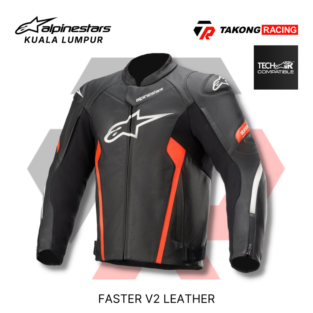Alpinestars Jacket - Faster V2 Leather | Shopee Malaysia