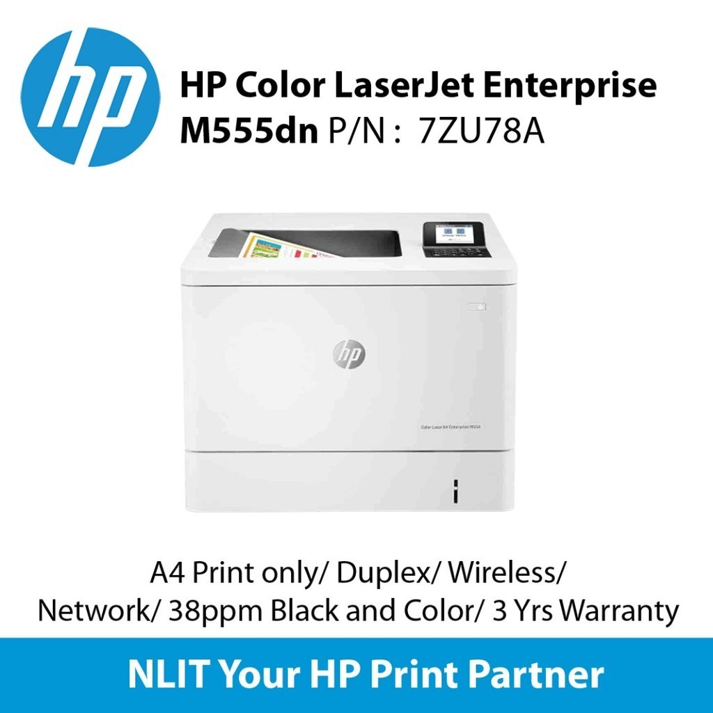 HP Color LaserJet Enterprise M555dn Printer, A4 Mono Print A4, Duplex ...