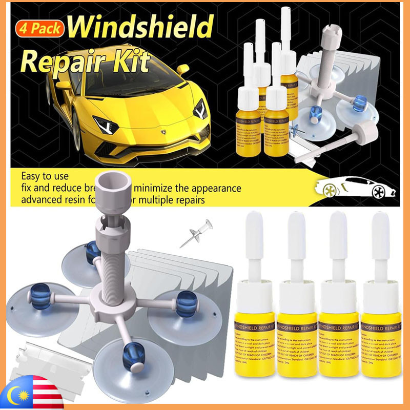 Glass crack repair 玻璃修复液 Windscreen crack repair Glass repair liquid ...