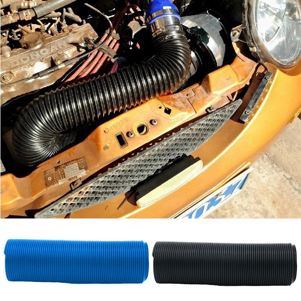 Air Intake Pipe Flexible Duct Hose High Temp Airflow Car Cold Air Inlet ...