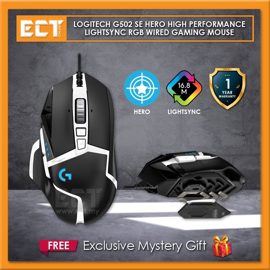 Logitech G502 SE Hero High Performances Lightsync RGB Wired Gaming ...