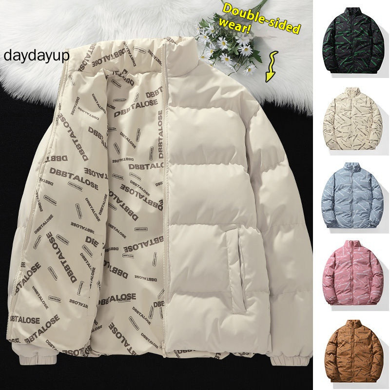 【Double-sided Wear】Men and Women Down Cotton Jacket Winter Thick Coat ...