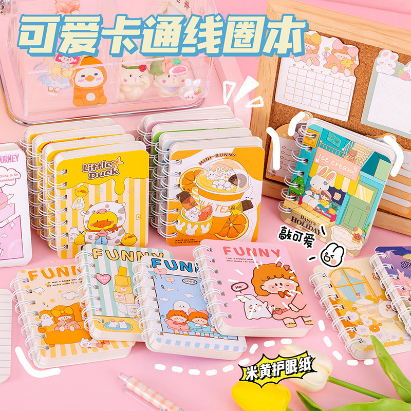 A7 80 sheets 160 page Cartoon Note Book Portable Mini Notepad Notebook Stationery Doorgift ...
