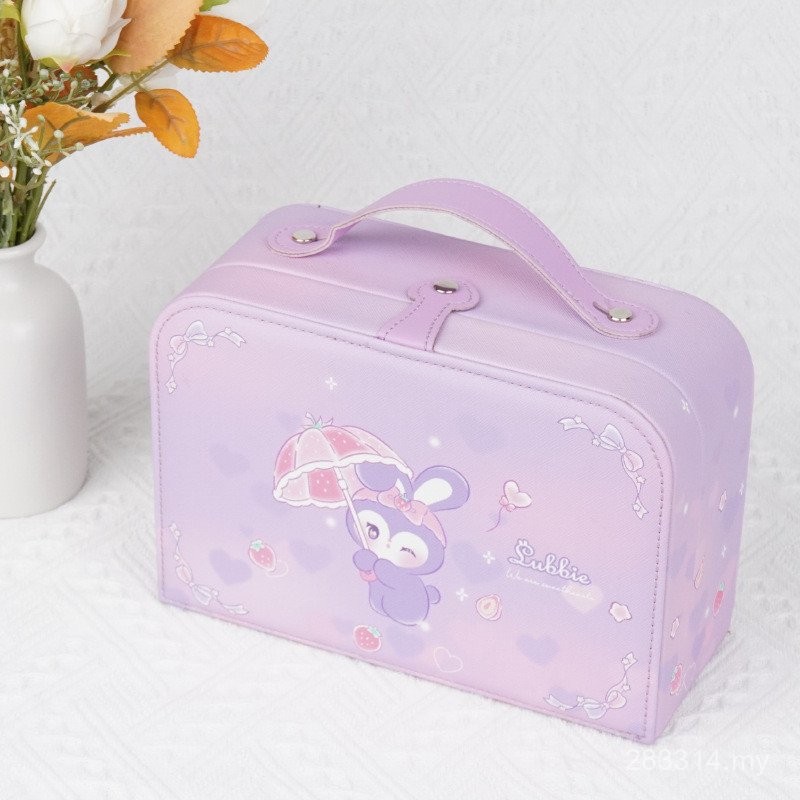 Kotak barang kemas besar kotak penyimpanan pu comel kartun penyimpanan ...