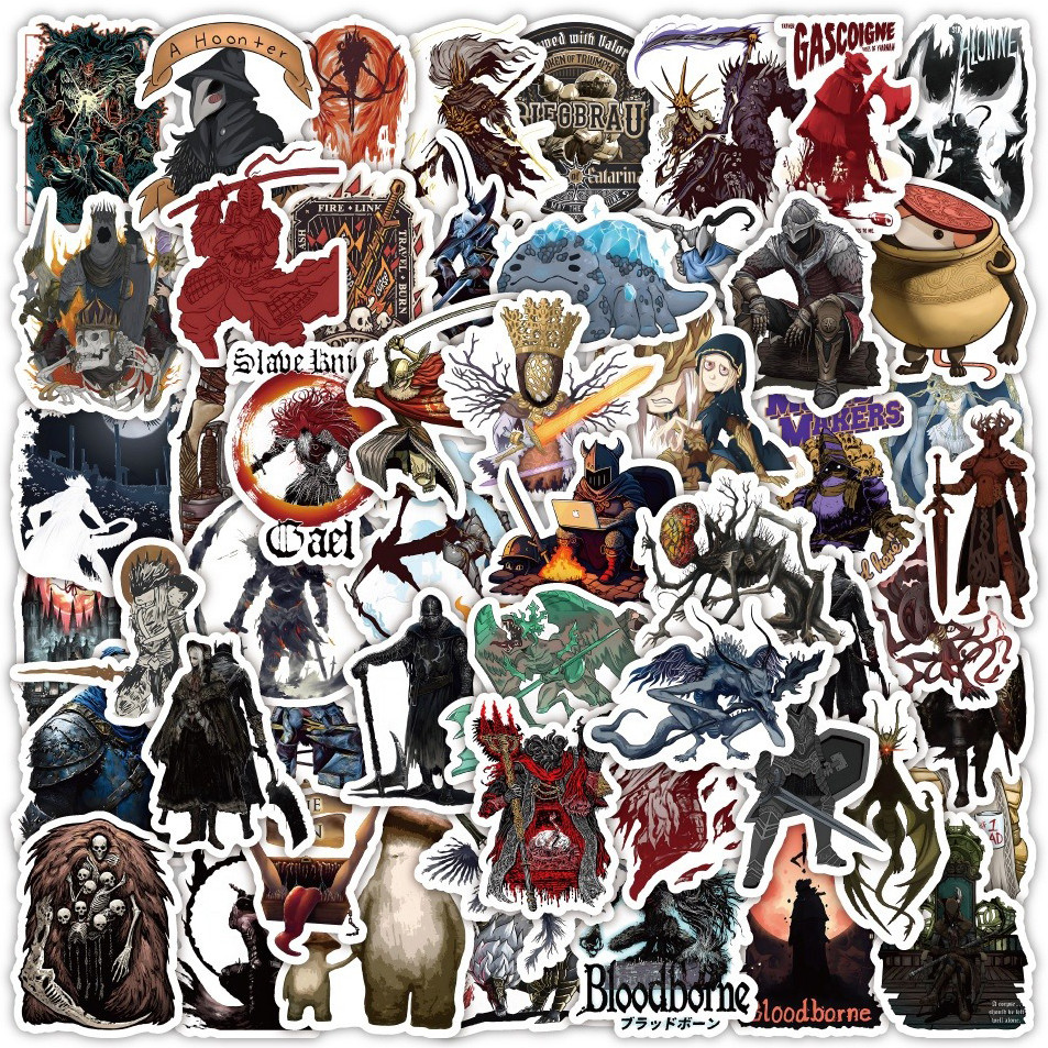 Y&P| Bloodborne Stickers Set Video Games Graffiti Waterproof Decals ...