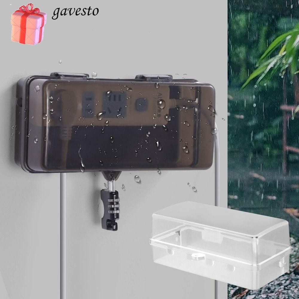 GAVESTO Plug Box, Waterproof Weatherproof Extension Lead Cover ...