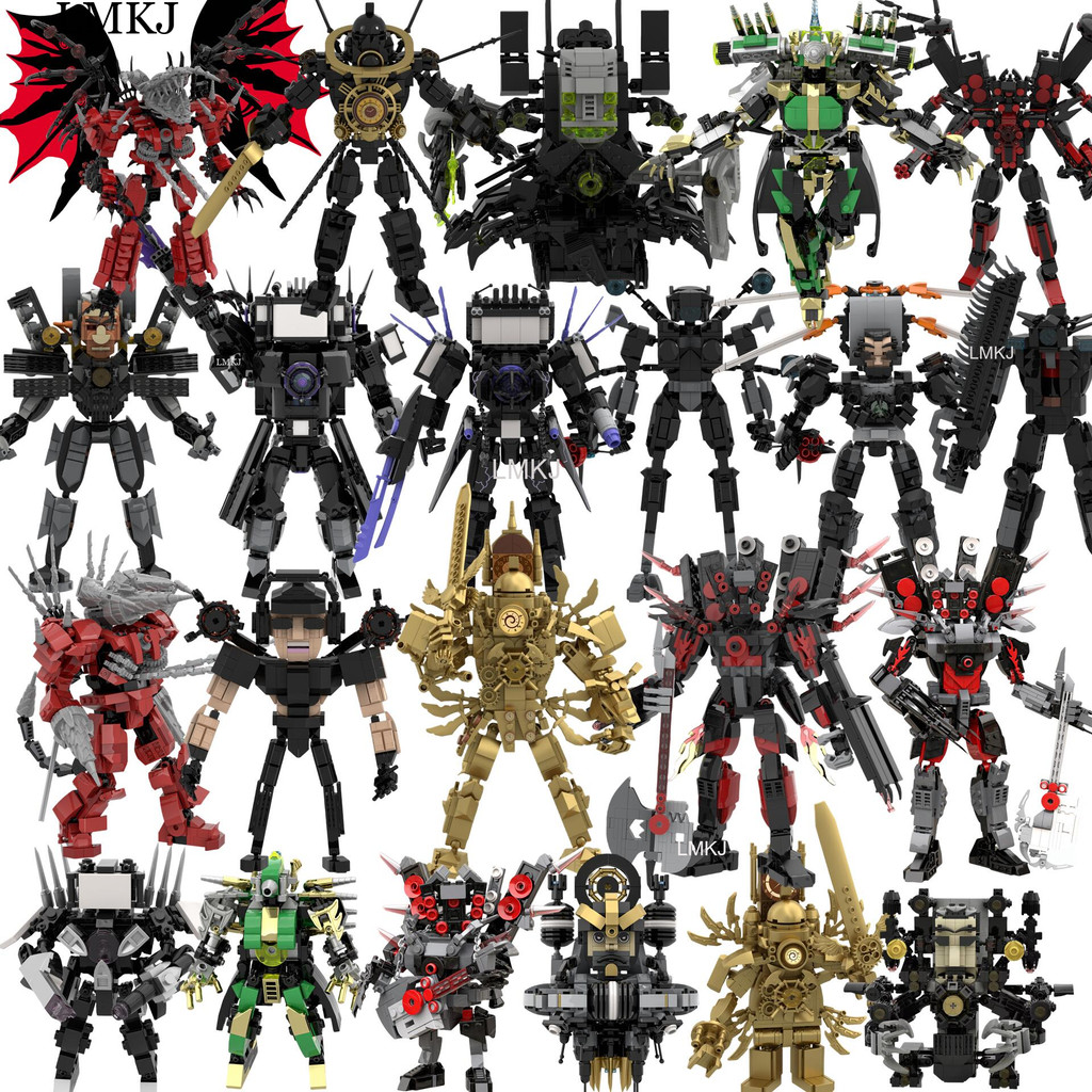 Lego Skibidi Toilet Titan TVman/Titan Audio Man/Titan Speaker Man/Titan ...