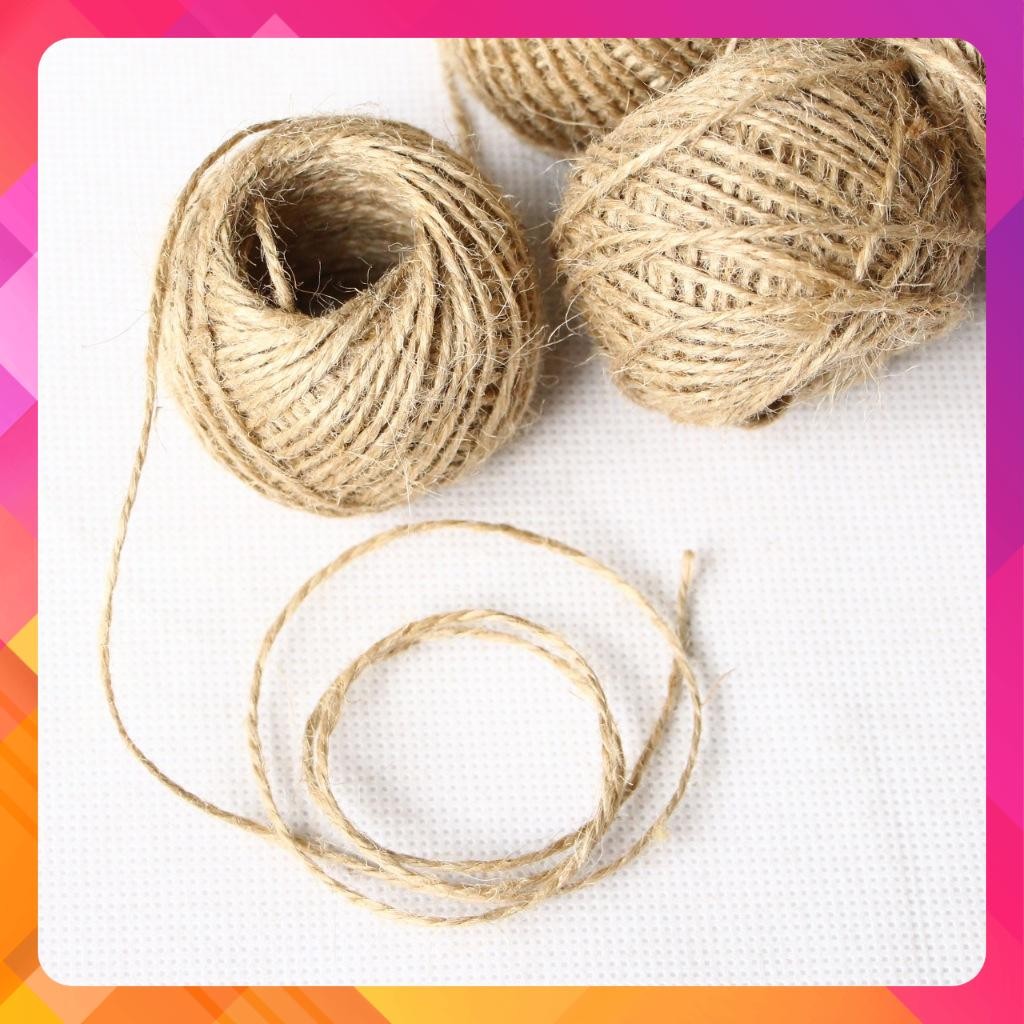 (30 Meters) Roll of 30m rope, burlap rope, light brown jute rope used ...