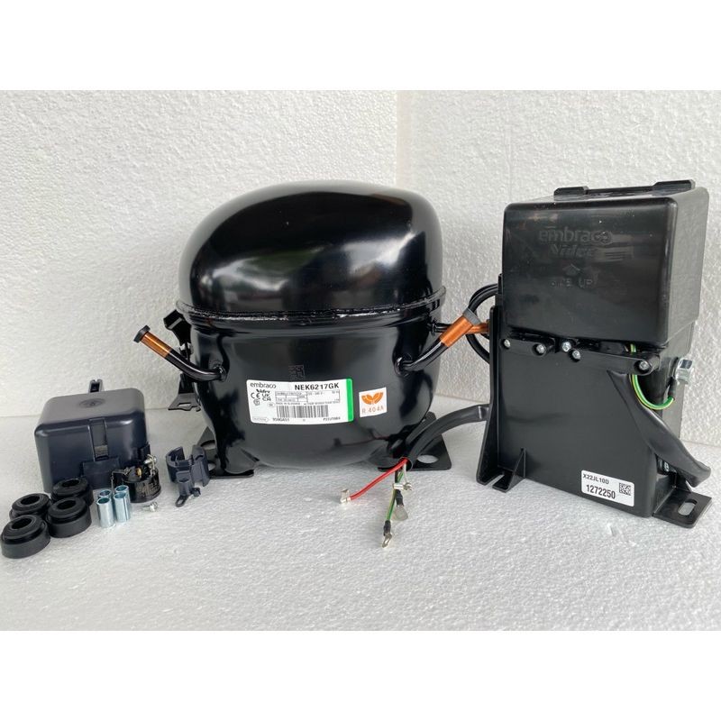 *Ready Stock*Embraco NEK6217GK 3/4hp R404a HMBP Refrigerator Compressor ...