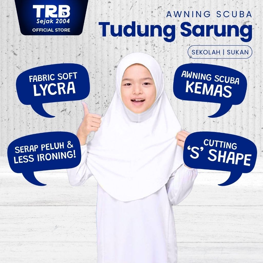 [ ClearStok ] Tudung Sarung Budak Sekolah Sukan Murah AWNING SCUBA ...
