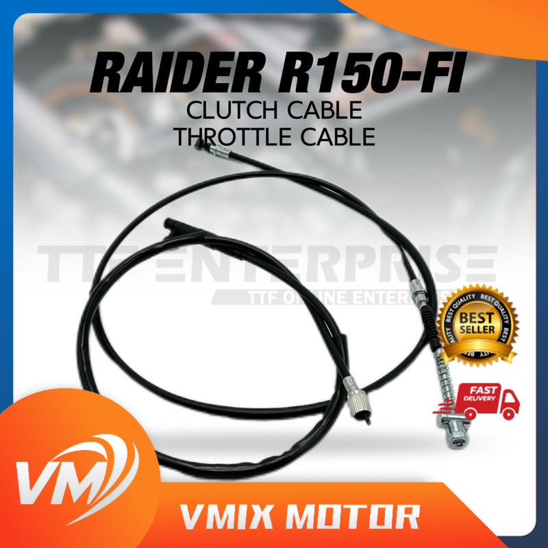 SUZUKI RAIDER R150-FI CLUTCH CABLE / THROTTLE CABLE TALI CLUTCH MINYAK ...