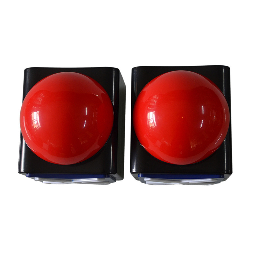 perfectFU Red Buzzer Alarm Button Box with Sound and Light Trivia Quiz ...