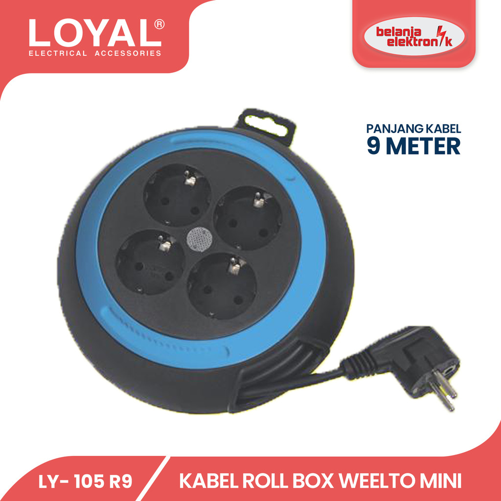 Loyal LY 105 R9 ROLL BOX CABLE 9 METER WELDO MINI ROLL PLUG | Shopee ...