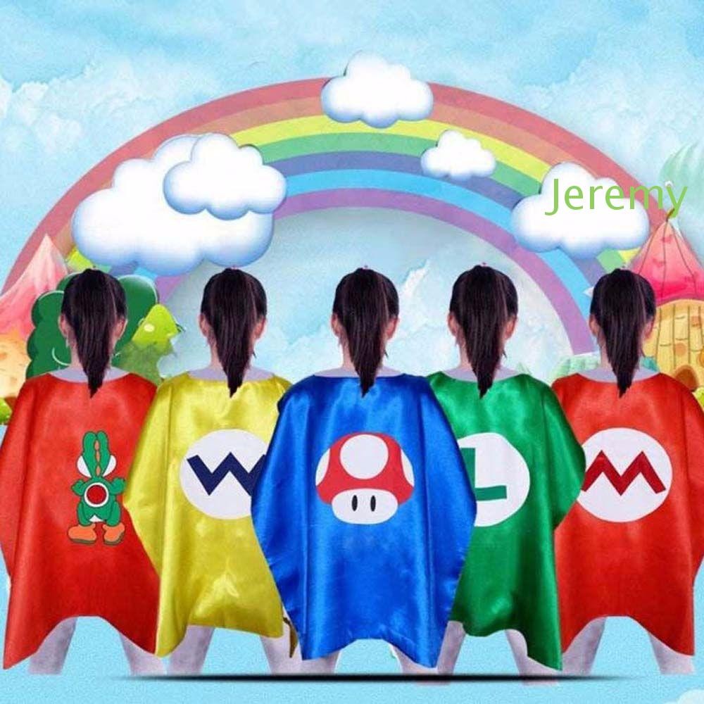 JEREMY1 Super Mario Bros Anime Clothes Cartoon Mario Kinopio Luigi ...