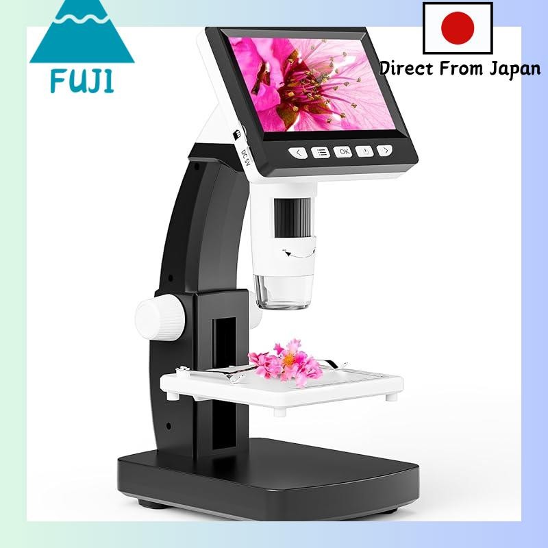 CIMELR Digital Microscope, 4.3" Coin Microscope Camera with 50X-1000X ...
