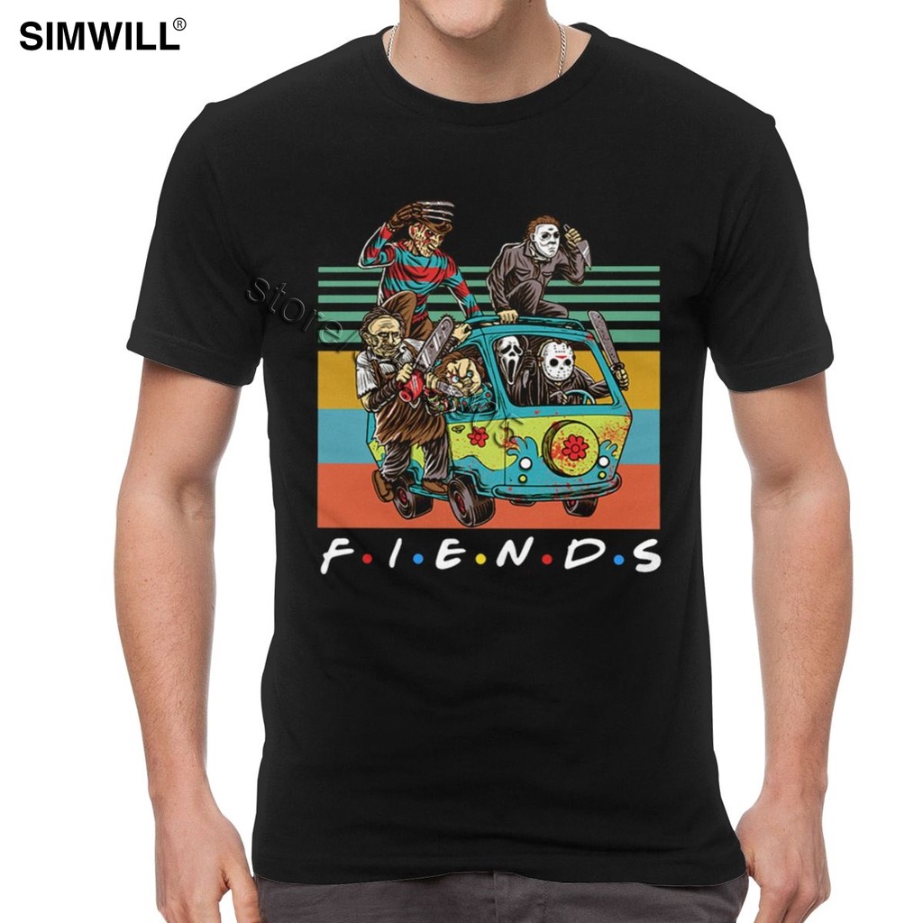 Friends Tv Characters Chucky Jason Voorhees Michael Myers T shirt Short ...